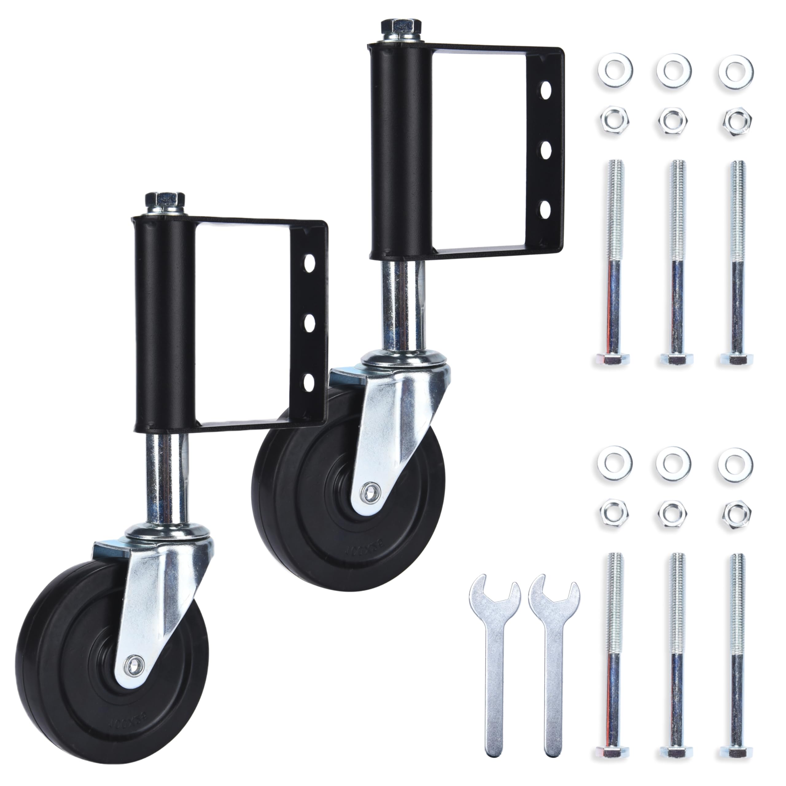 Heavy-Duty Rubber Gate Roller Set (1-Pack) - Spring Loaded - Universal ...