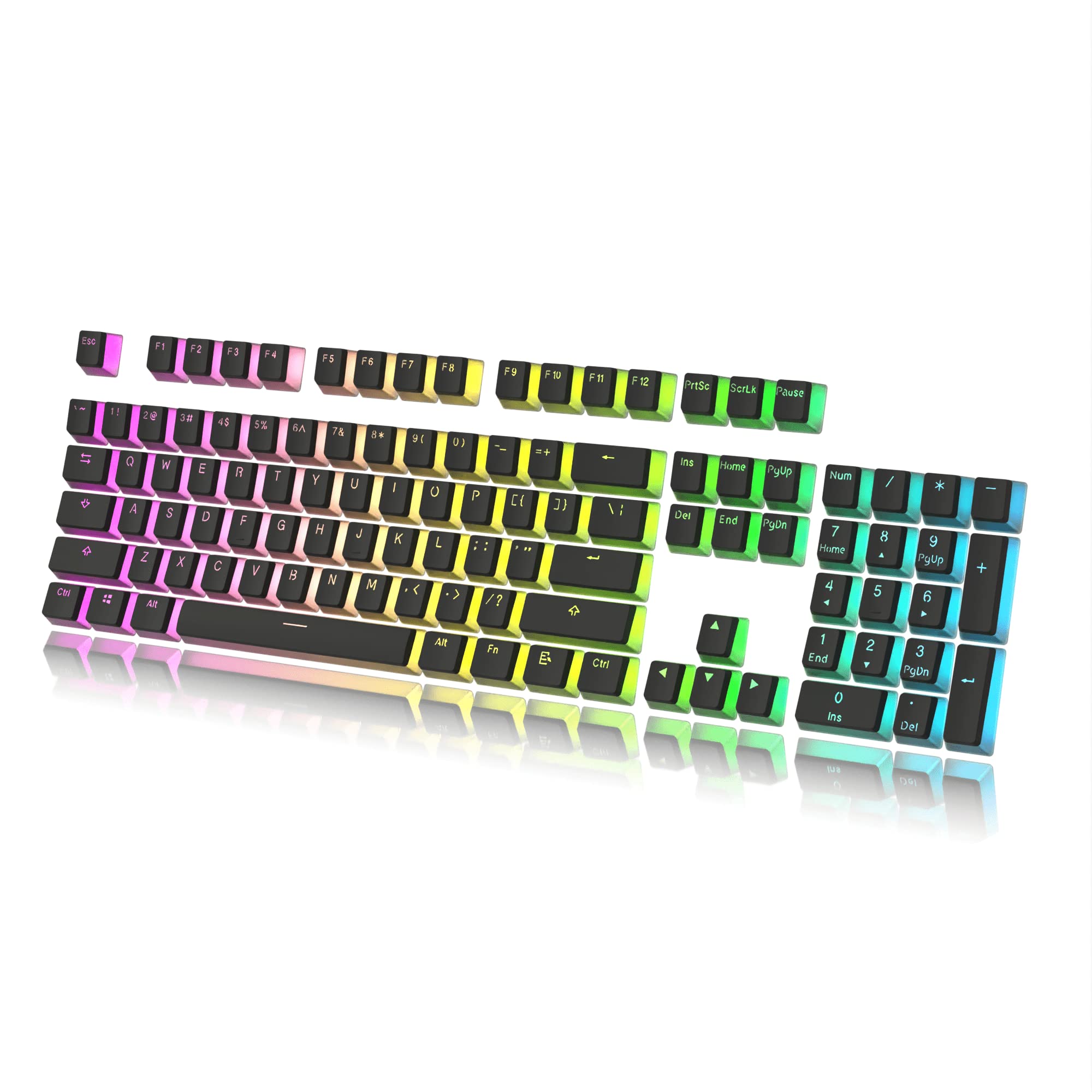 Pudding Keycaps Set Doubleshot Pbt Keycap Set Full 112 Oem Profile Key ...