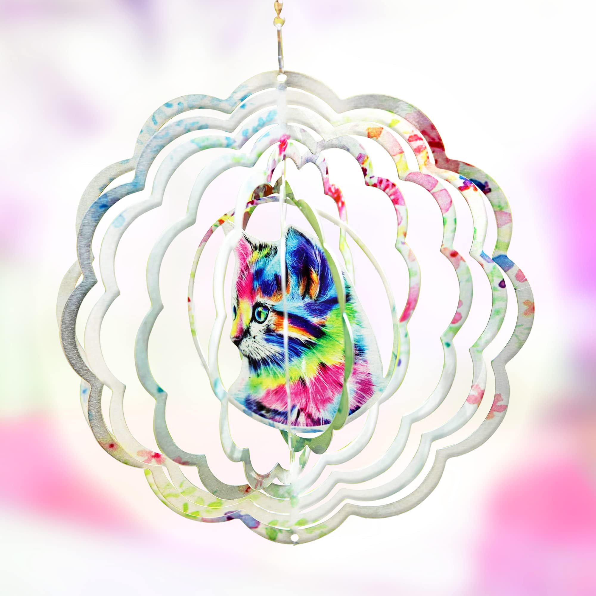 Kinetic 3D Metal Garden Wind Spinner (Rainbow Star) – Razor Shopping